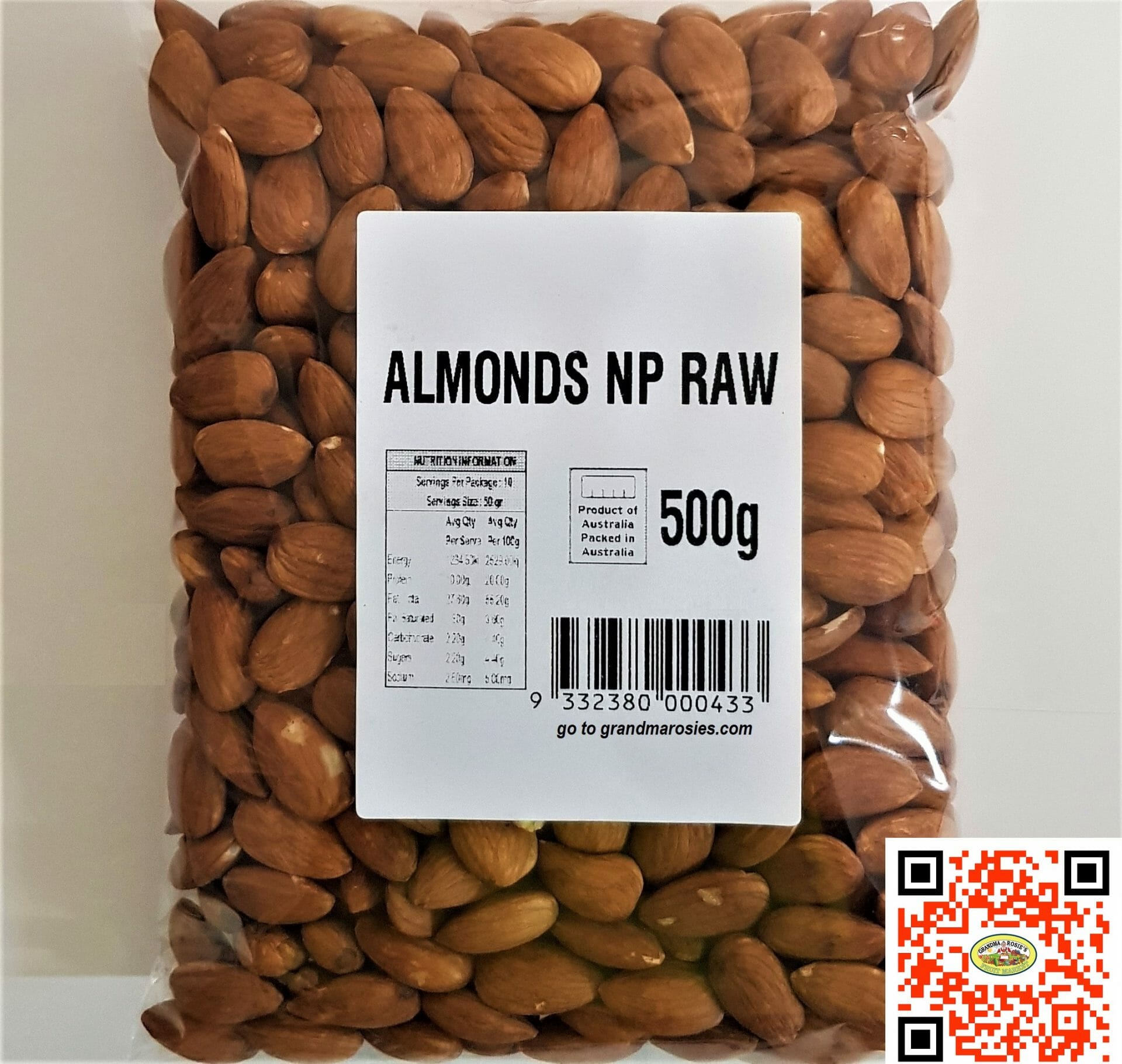 ALMONDS RAW 1Kg *PREMIUM QUALITY* – Grandma Rosies