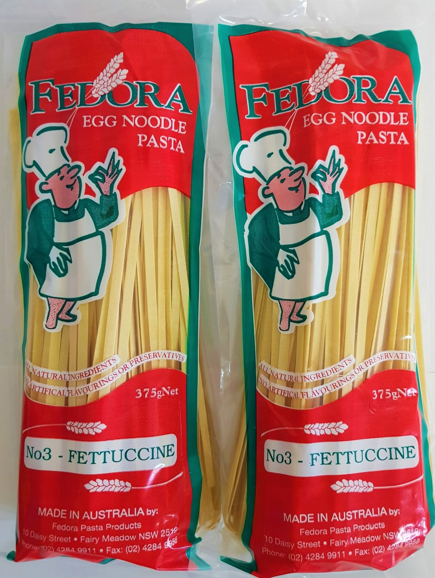 ‘Fedora’ Egg Noodle Pasta – Fettuccine No. 3, 375gm PREMIUM – Grandma ...