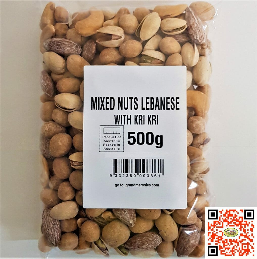 MIXED NUTS LEBANESE with KRI-KRI 500gm *PREMIUM QUALITY* – Grandma Rosies