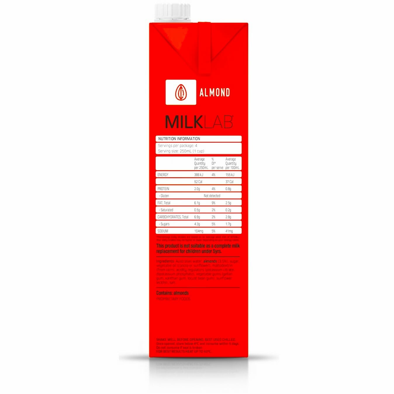 MILKLAB, Almond Milk 1lt. Each – Grandma Rosies